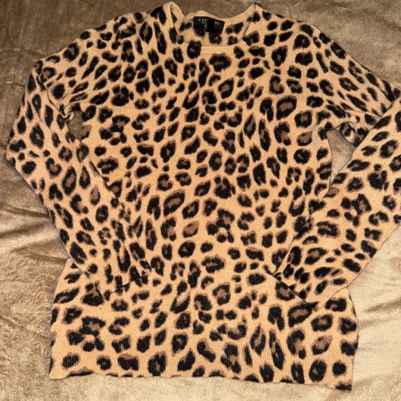 Charter Club | Sweaters | Charter Club Cashmere Leopard Print Sweater ...